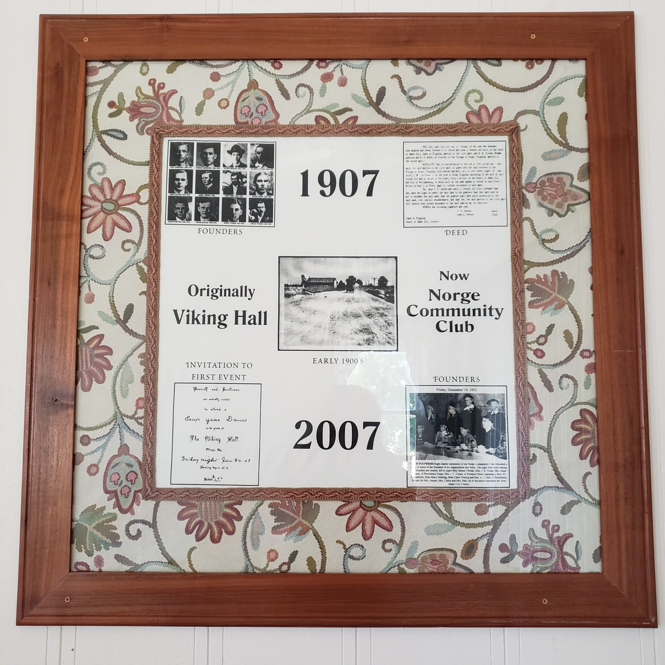 History – Norge Community Hall
